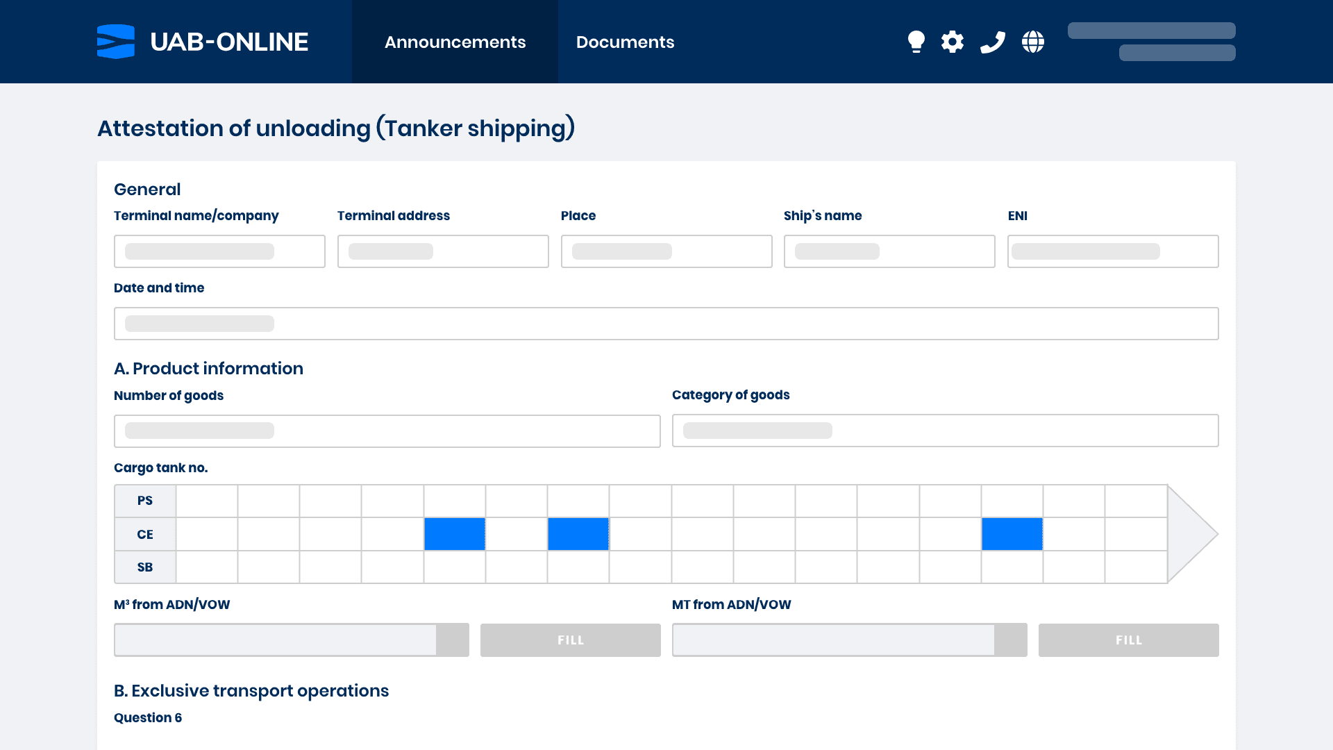 Software for inland terminals | UAB-Online